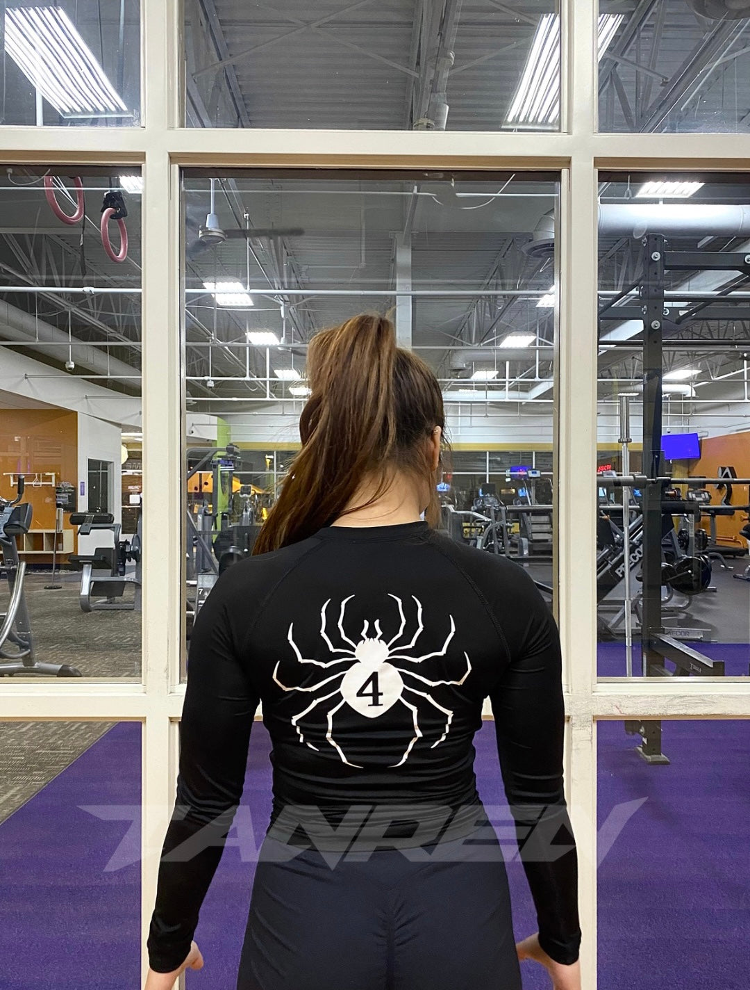 Hisoka Spider Compression Long Sleeve in Black
