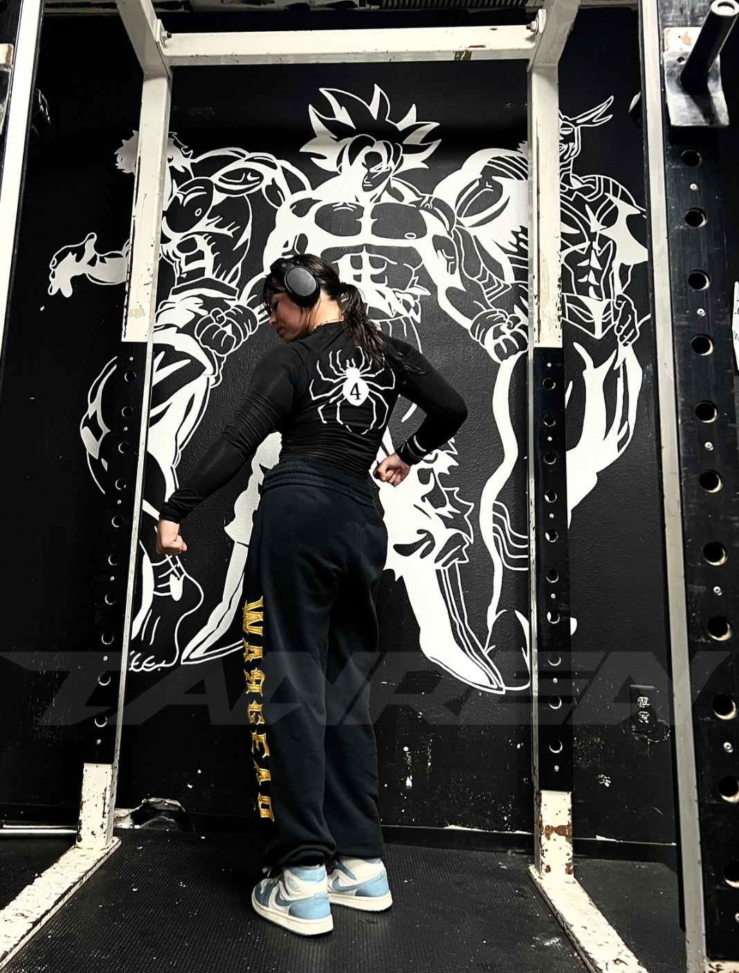 Hisoka Spider Compression Long Sleeve in Black